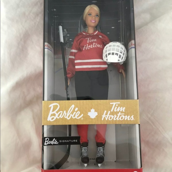 Mattel | Toys | New Tim Hortons Barbie Hockey Player Doll Toy | Poshmark